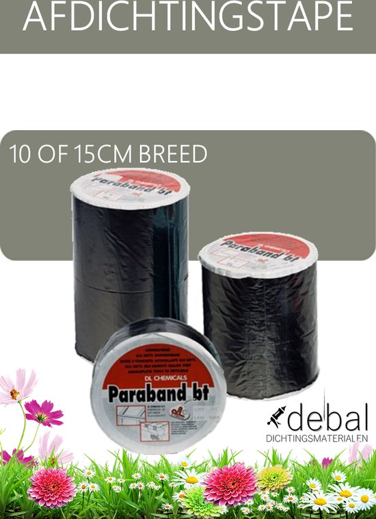 Paraband 15cm x 10m professionele waterdichte butyl aquaband ...