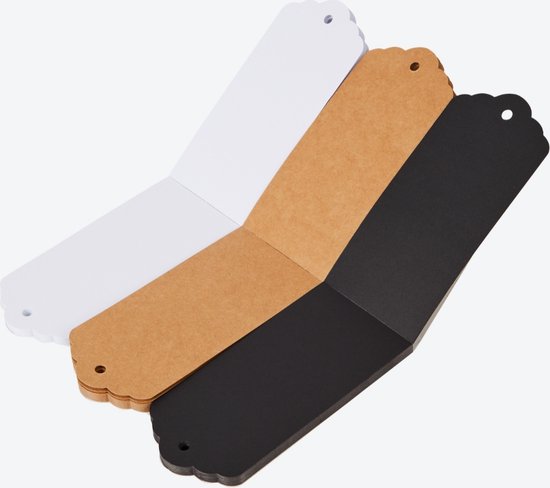 Kartonnen labels met gaatje - Cadeaulabels - Cardboard tags - Decotime ...