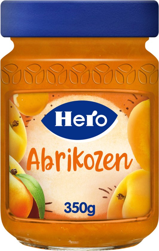Hero - Abrikozen Jam - 350 g - Doos 6 pot | bol