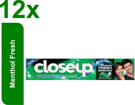 Close-Up - Menthol Fresh - 12x 120ml - Tandpasta - Voordeelverpakking | bol