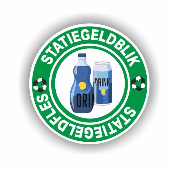 Jerma-Statiegeld Sticker-blikjes & flesjes-hier inleveren-Ø 20 cm | bol