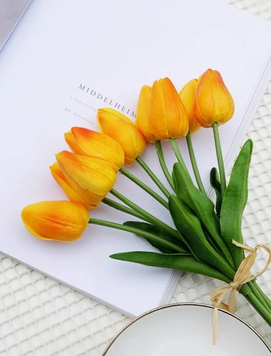 Real Touch Tulips - Oranje - Real Touch Tulpen - Orange - Tulpen ...