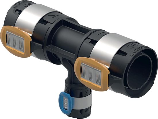 Geberit FlowFit verloop T-stuk PPSU d63-25-63 | bol