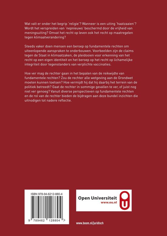 Fundamentele rechten en de rol van de rechter | 9789462128804 | Boeken ...