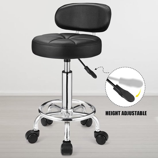 Draaibare Kruk - Rolling stool Rocking chair Work stool with adjustable ...