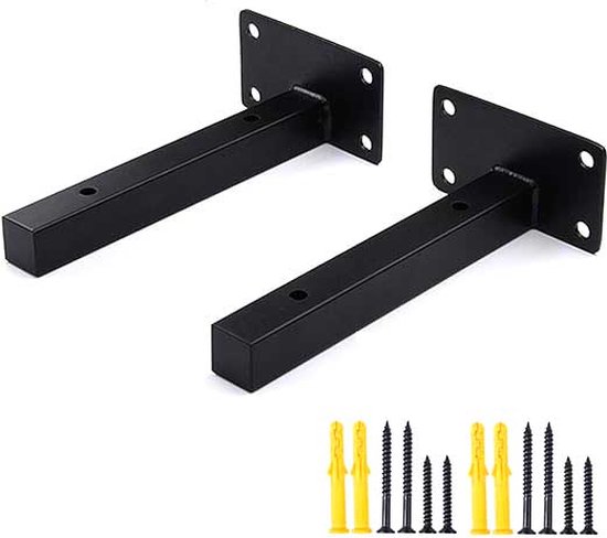 2 stuks wanddragers van roestvrij staal vintage plankdragers ...