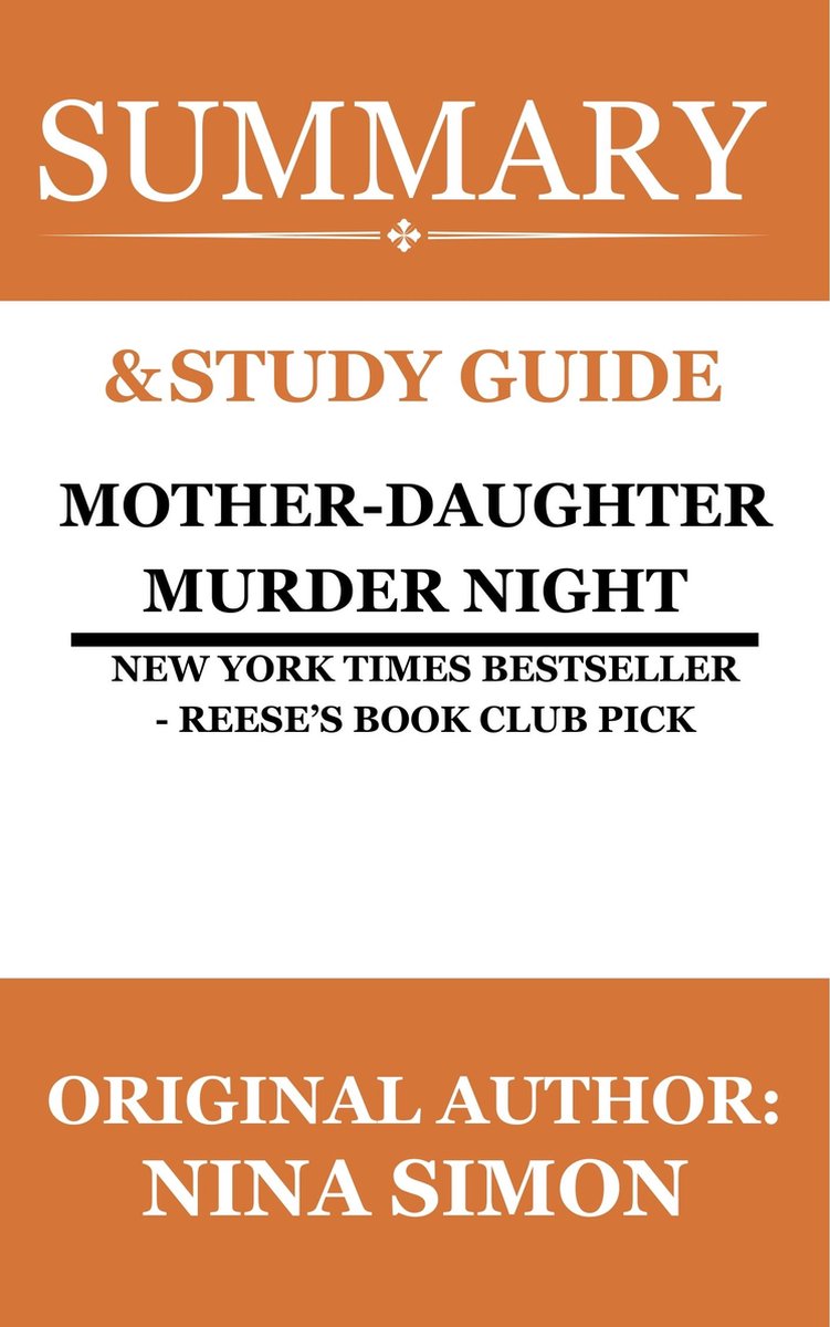 Plot Point Digest - Mother-Daughter Murder Night by Nina Simon. summary ...