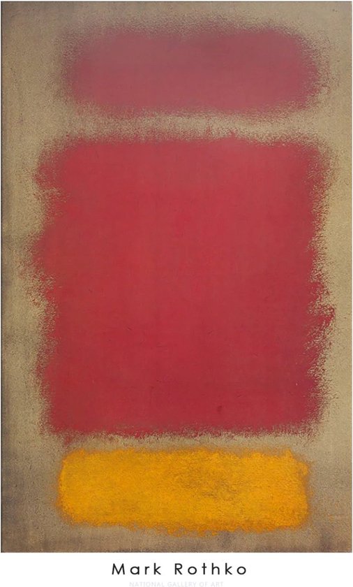 Kunstdruk Mark Rothko - Untitled, 1968 63,5x101,5cm | bol