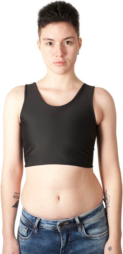 BWYA - Korte chest binder X-tra strong - XL - zwart | bol