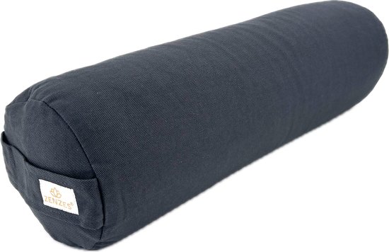 ZENZES® Pro Eco mini bolster 50x15cm antraciet | bol