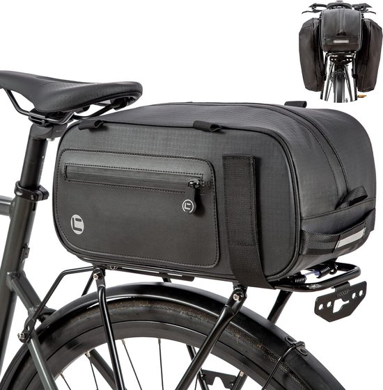 Fiets Bagagedragertas, waterdicht, 23 liter, fietstas voor bagagedrager ...