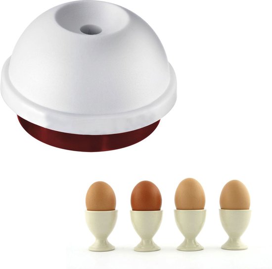 Westmark Eidorn/eierprikker, kunststof/roestvrij staal, wit/rood ...