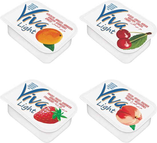 Viva Confituur assorti light 100 stuks x 20 gram | bol