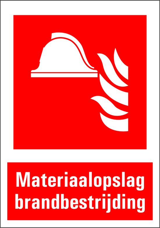 Materiaal opslag bord met tekst 210 x 297 mm | bol