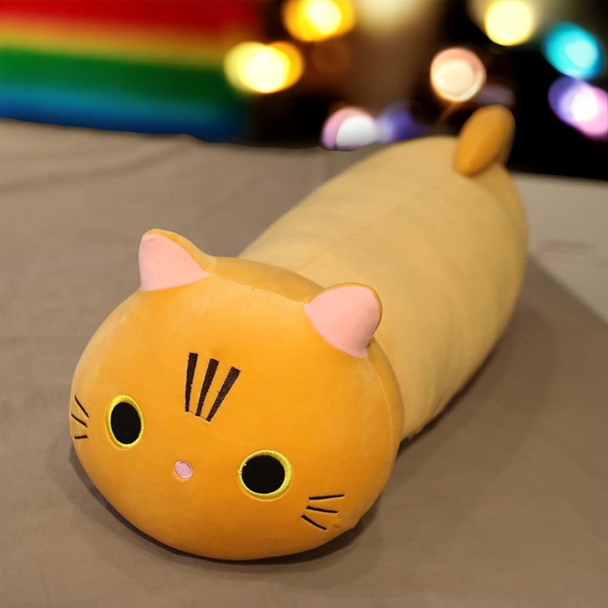 Reboo® - Lange Kat Knuffel - Kawaii Kussen - 60cm - Kawaii Knuffel ...