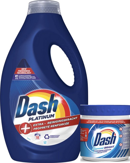 Dash Platinum - Vloeibaar Wasmiddel - met extra reinigingskracht + Dash ...