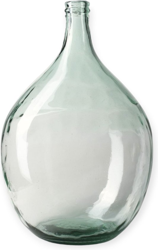 Grote Fles Vaas 'John' in Eco Glas - 55x38cm, 25 Liter - Gerecycled ...