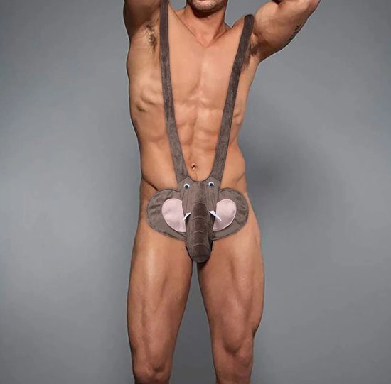 Olifant Mankini - Heren Lingerie - Ondergoed - Harnas - Penis slurf - Grappig -... | bol