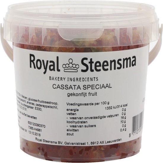 Royal Steensma Cassata speciaal gekonfijt fruit 475 gram | bol