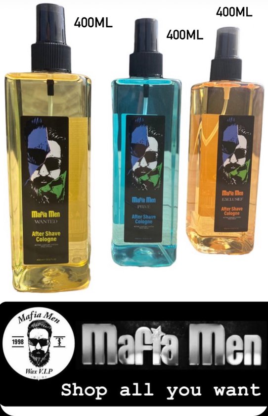 3-Pack Aftershave cologne Mix Voordeelbundel Mafia Men Eau de Cologne ...
