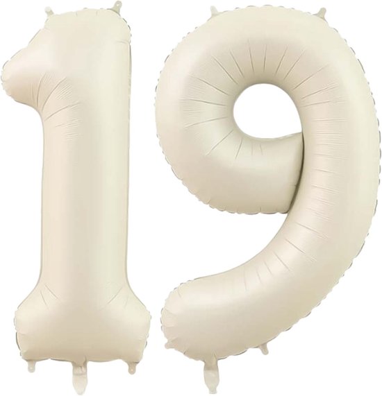 Cijfer Ballonnen Ballon Cijfer 19 Verjaardag Versiering Feest Helium ...