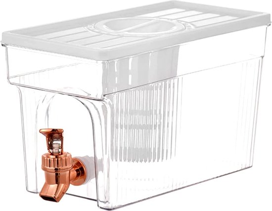 Drankdispenser voor feestjes, 3L plastic drankdispenser met kraan,... | bol