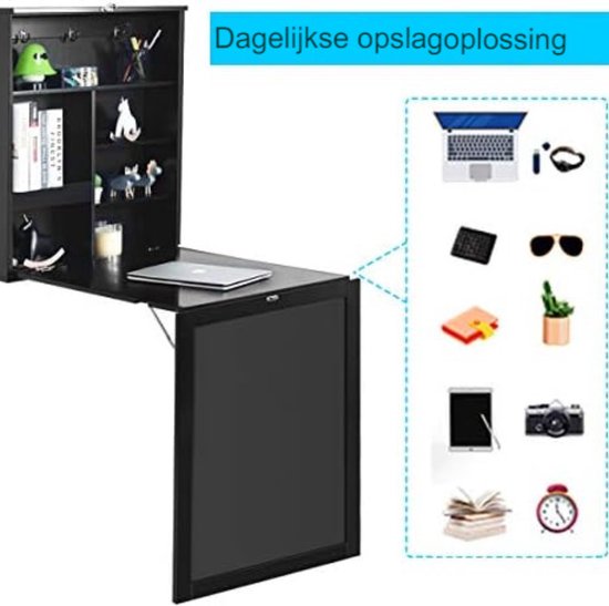 Inklapbare Bureau - Wandbureau Inklapbaar - Wandbureau - Bureau Muur ...