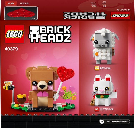 Lego Brickheadz 40379 Valentijnsbeer | bol