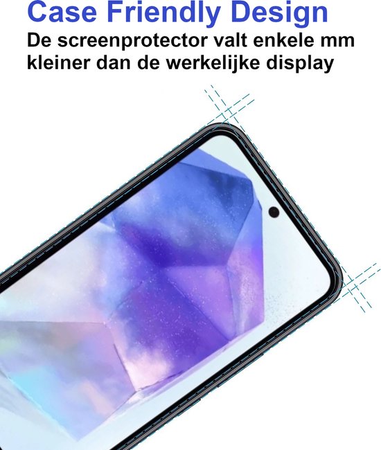Premium Screenprotector Geschikt Voor Samsung A55 - Gehard Glas - 2 Stuks | bol