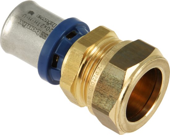 Bonfix Alu-pers fittingen Rechte verloop koppeling 20x15 - alu-pers x ...