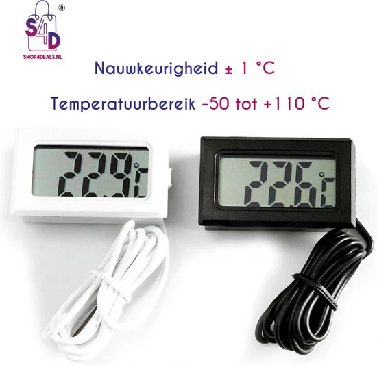 S4D® - Digitale Thermometer - Nauwkeurig Temperatuur Meten ...