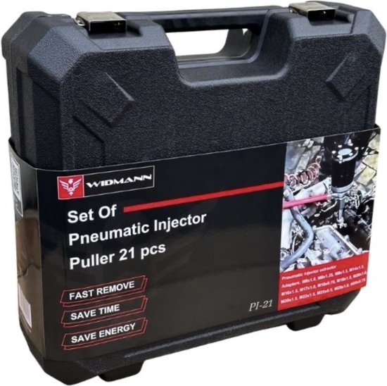 WIDMANN Pneumatische injectortrekker 21delig voor vast zittende ...