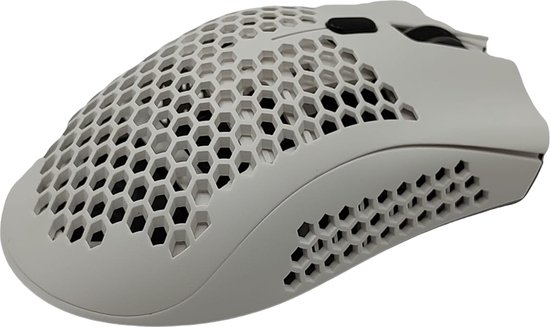 Draadloze gaming muis - Met RGB verlichting - Super lichtgewicht - Wit ...