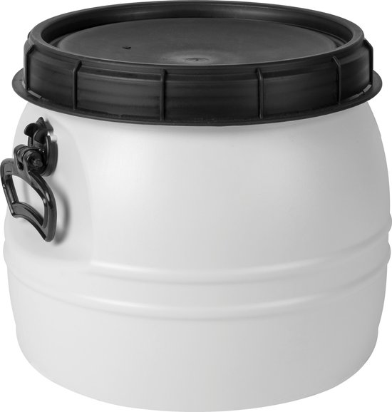 Voerton 30 liter - Wit - Waterkluis - Schroefdeksel - Luchtdicht ...