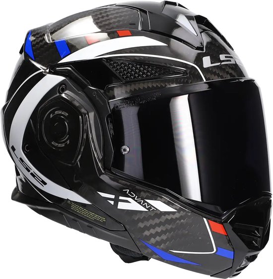 LS2 Helm Advant X Carbon Future FF901 blauw / rood maat S | bol