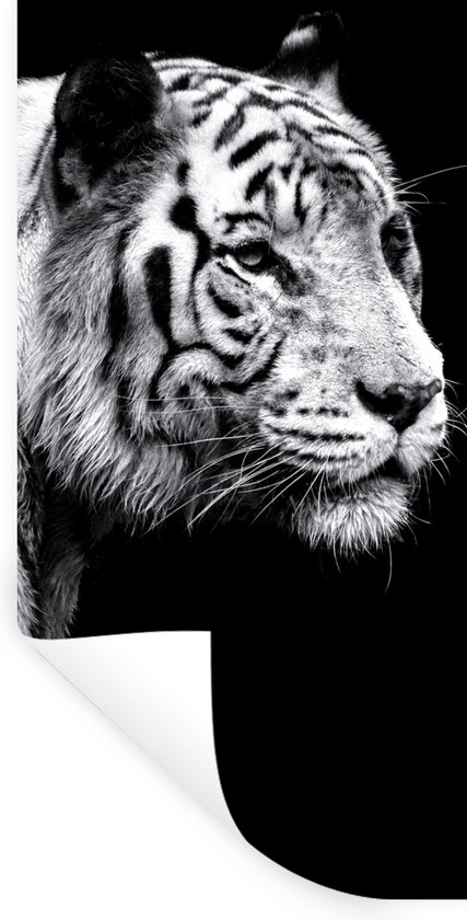 Muurstickers - Sticker Folie - Tijger - Wilde dieren - Licht - 60x120 cm - Plakfolie -... | bol