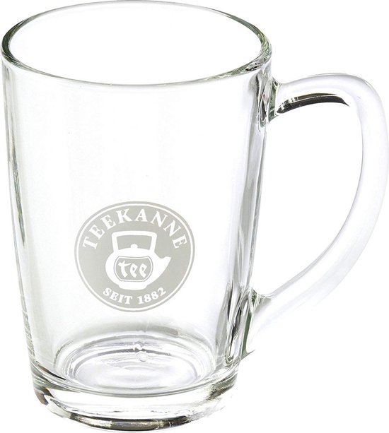 Theepot theeglazen met handvat set van 6 - 230 ml theeglas van glas ...