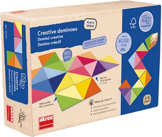 Regenboog Domino - Akros - vrolijk & leerzaam - educatief speelgoed ...