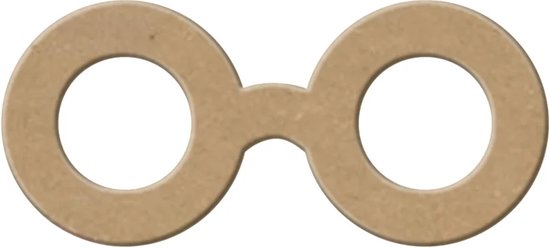 MDF Bril, creatief, knutselen, deco, 6 stuks, 3mm mdf 20cm | bol