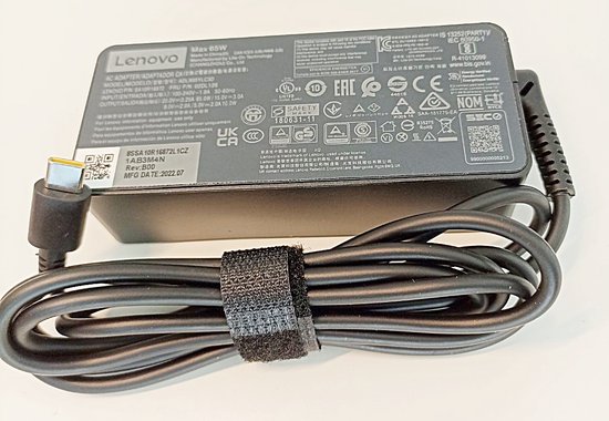 65W Usb C Oplader voor Lenovo ThinkPad T495 T495s T480 T480s T490 T490s ...