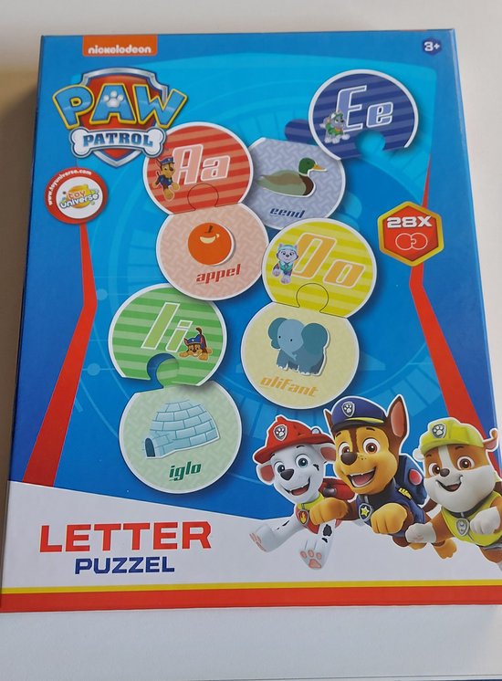 Paw patrol letter puzzel, Puzzel paw patrol, puzzel, paw patrol, kinder ...