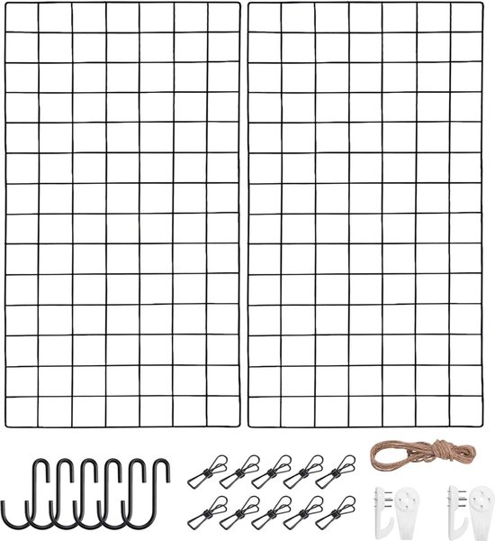 Wandrooster, multifunctionele rasterwand, wandrooster, fotowand, doe ...