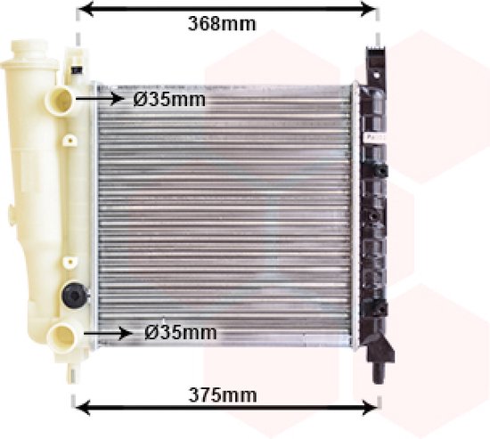 RADIATOR VOOR FIAT UNO I 1983-1989 | bol