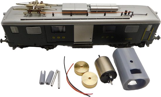 micromotor HR019C motor ombouwset voor Roco SBB De 4/4, Fe 4/4, DB ET ...