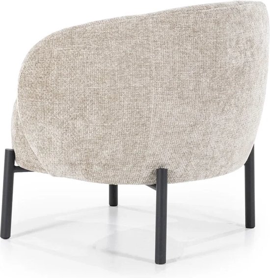 Loungestoel - Luxe Fauteuil - Lounge Stoel - Relaxstoel - Beige - 76 cm ...