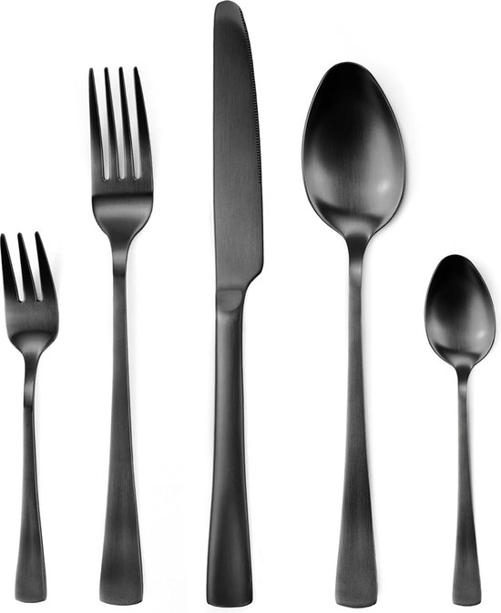 Bestekset voor 6 personen, 30-delige roestvrijstalen bestekset ...