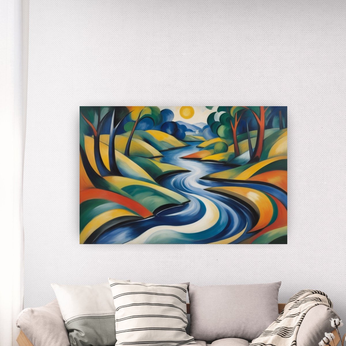 Rivier Franz Marc stijl poster - Franz Marc posters - Poster abstract ...