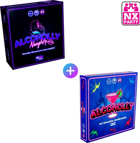 NX Party® Duo ~ Alcoholly® + Alcoholly® Naughty - Drankspel - Bordspel ...