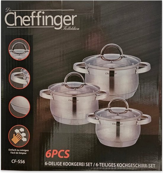 Pannenset Babij cooking CF-SS6 6-delig | bol