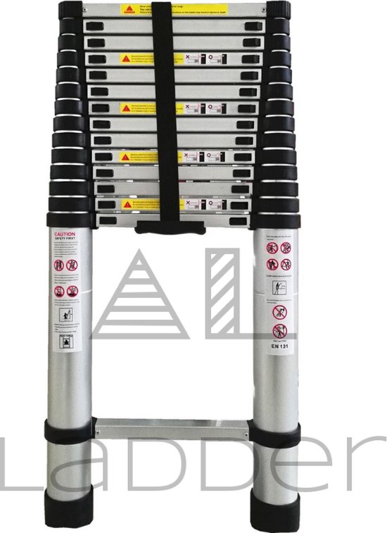 AL Ladder, 5,4mtr telescopische Ladder - 14 treeds - Werkhoogte 5,40 ...